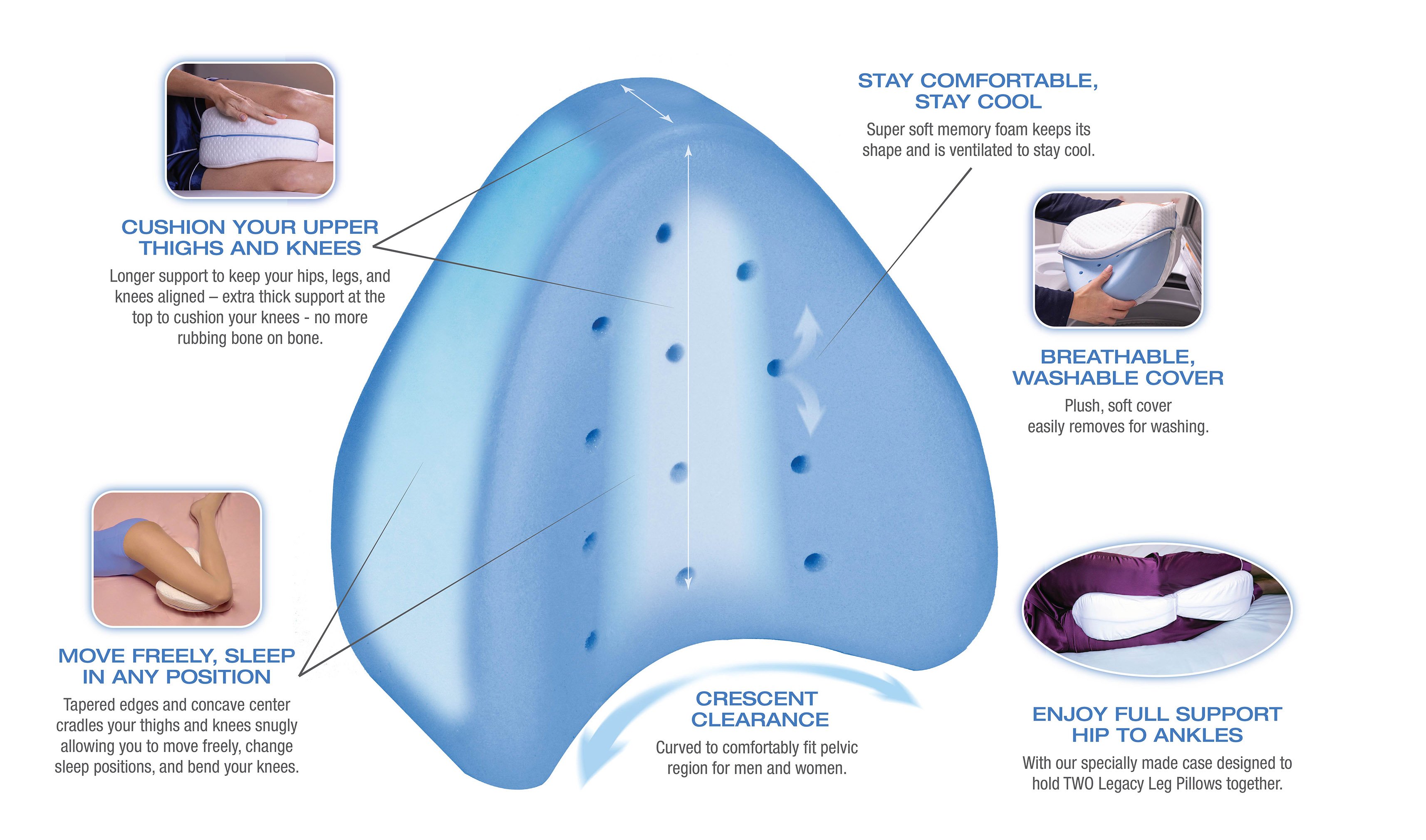 Contour Legacy Leg Pillow at IHA